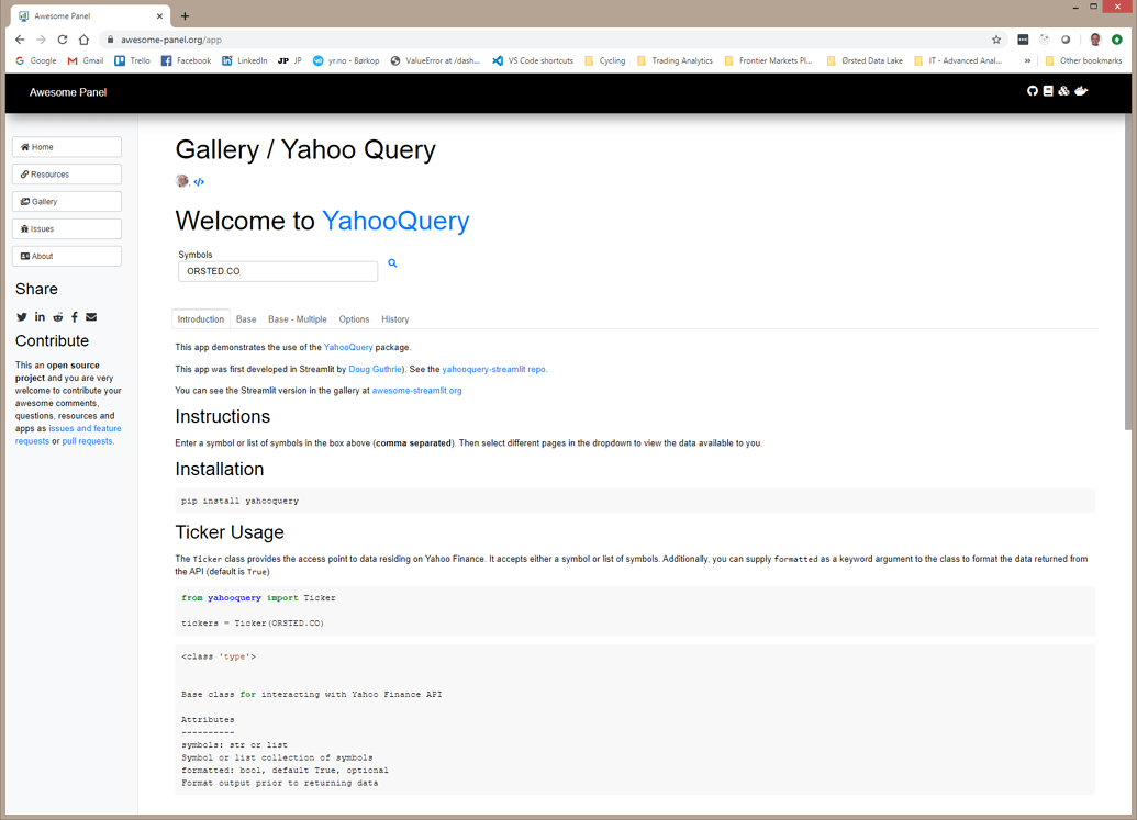 Awesome-panel.org change log - Showcase - HoloViz Discourse