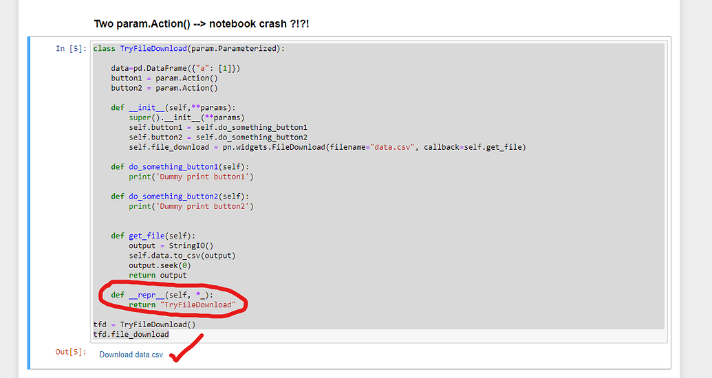 How do I use param.Action in panel? - Panel - HoloViz Discourse