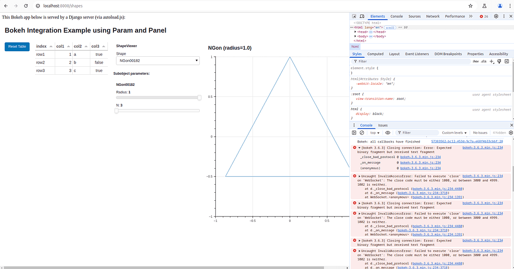 "binary fragment but received text fragment" error when assigning Tabulator to empty DataFrame ...