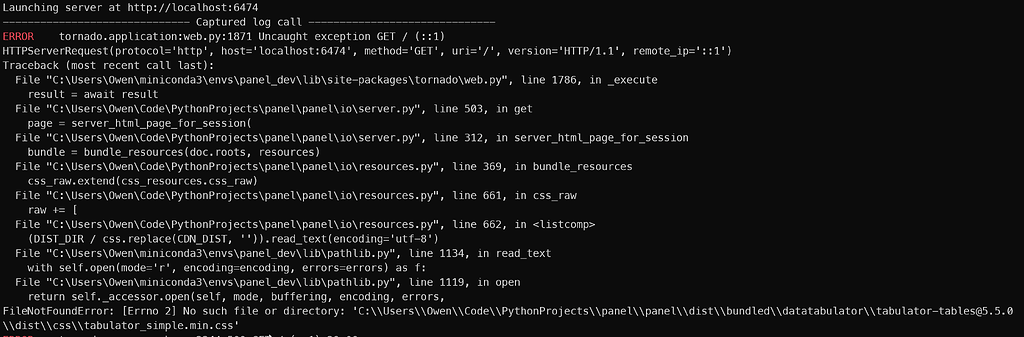 Difficulty Running UI tests - Panel - HoloViz Discourse