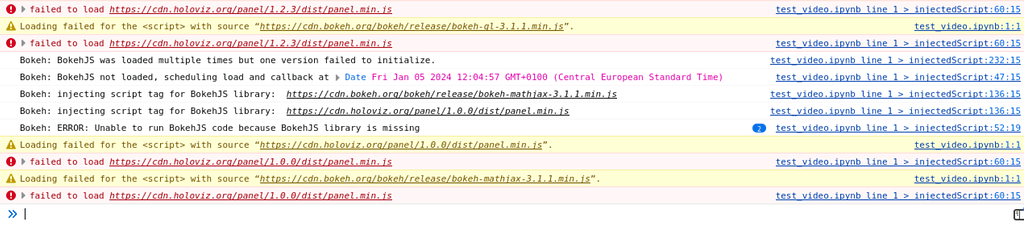 Panel JS cannot be found - Static Library Loading - Panel - HoloViz ...