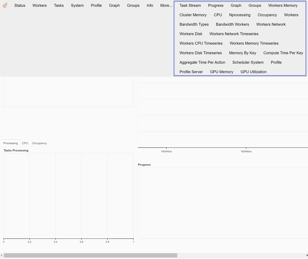 Dask - any way to limit the content in dask scheduler dashboard ...