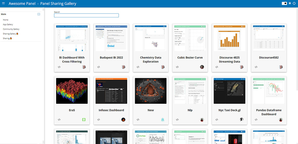 Check out the new apps at Awesome Panel Sharing - Showcase - HoloViz ...
