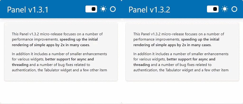 Panel 1.3.2 Release - Announcements - HoloViz Discourse