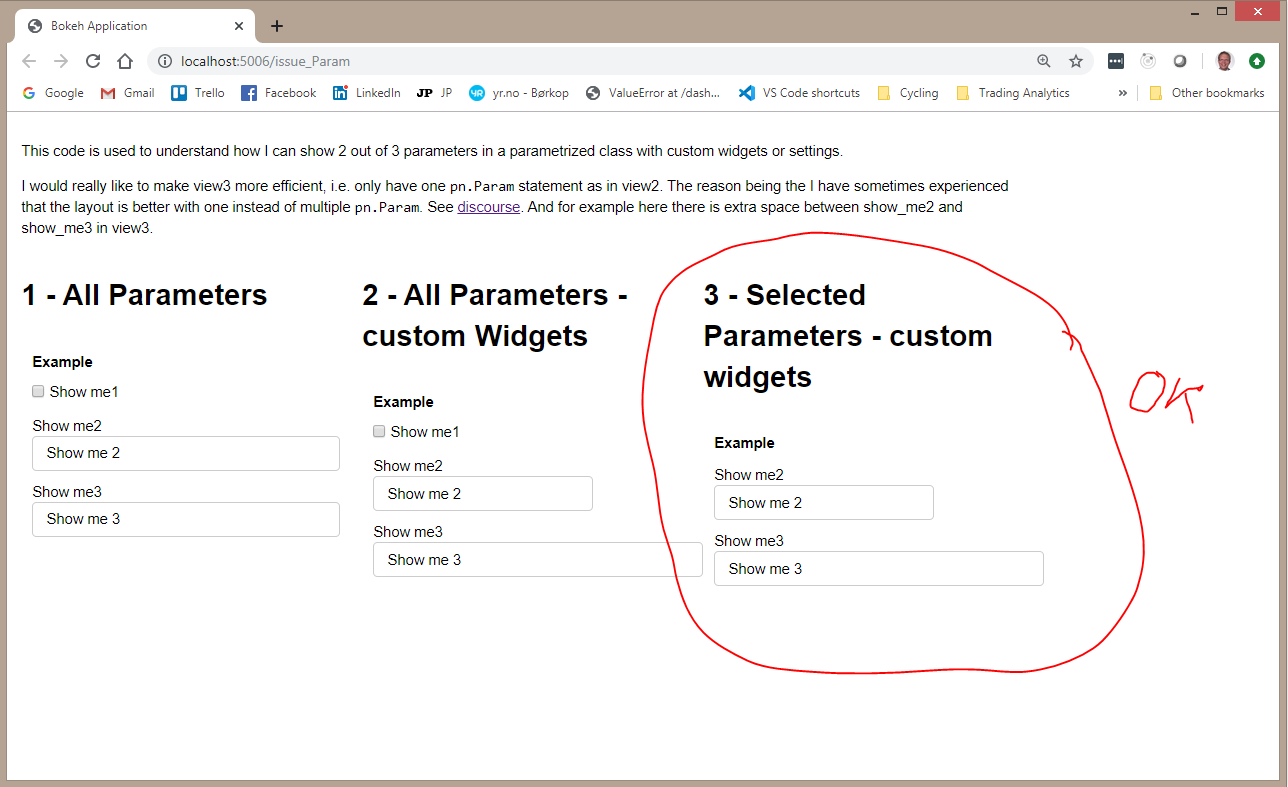 How Can I Display A Subset Of Parameters Of A Parameterized Class Using Pnparam Panel